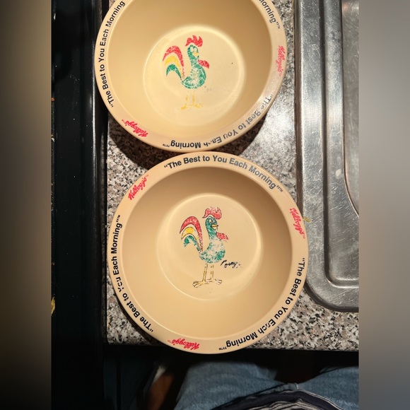 Other | Vintage Kelloggs Rooster Bowls Corn Flakes 2 | Poshmark